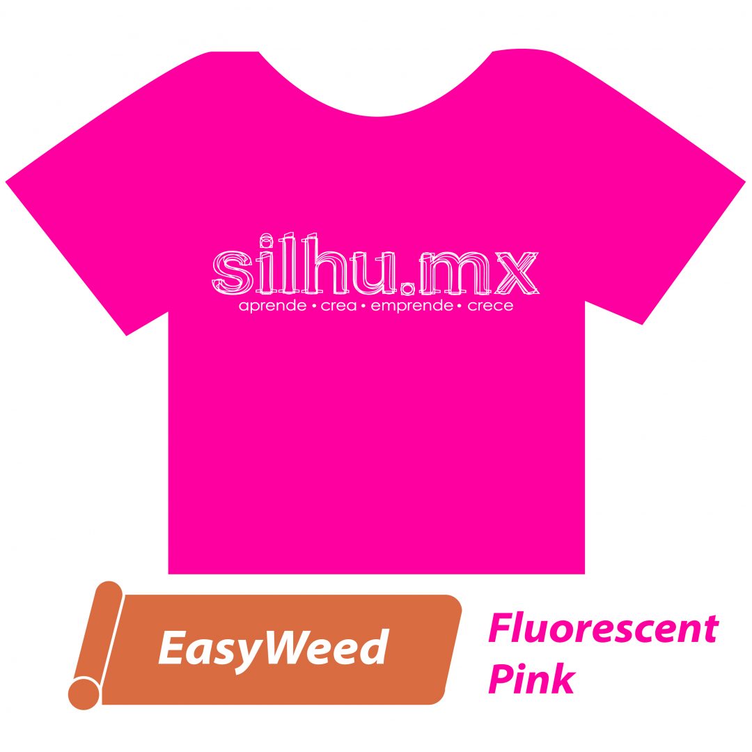Vinil Textil Siser EasyWeed Pink Fluorescent 20 Silhu mx vinil-textil-siser-easyweed-pink-fluorescent-20-silhu-mx